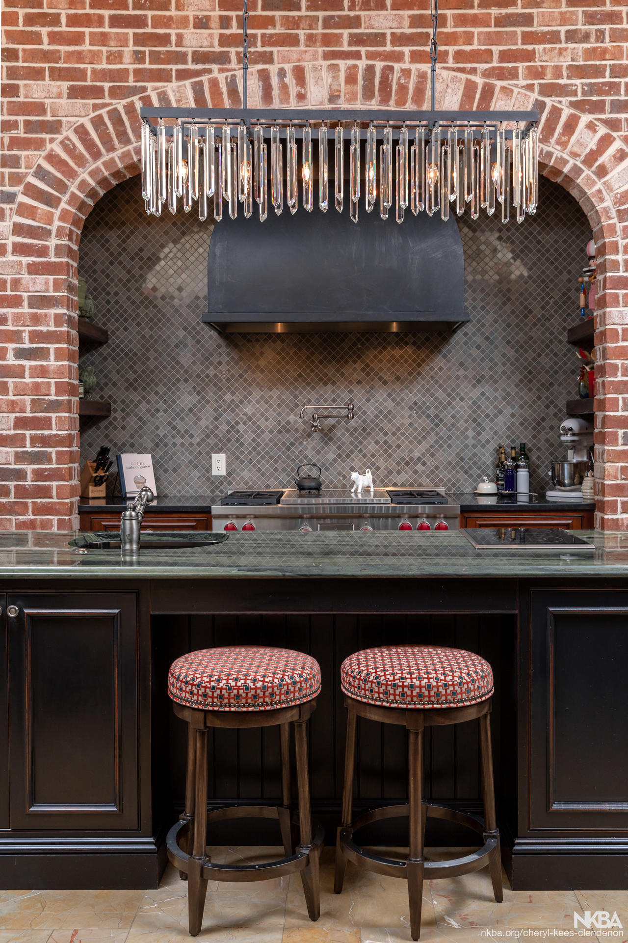 Kitchen Brick Bar Achieve The Industrial Look Without Concrete Screed