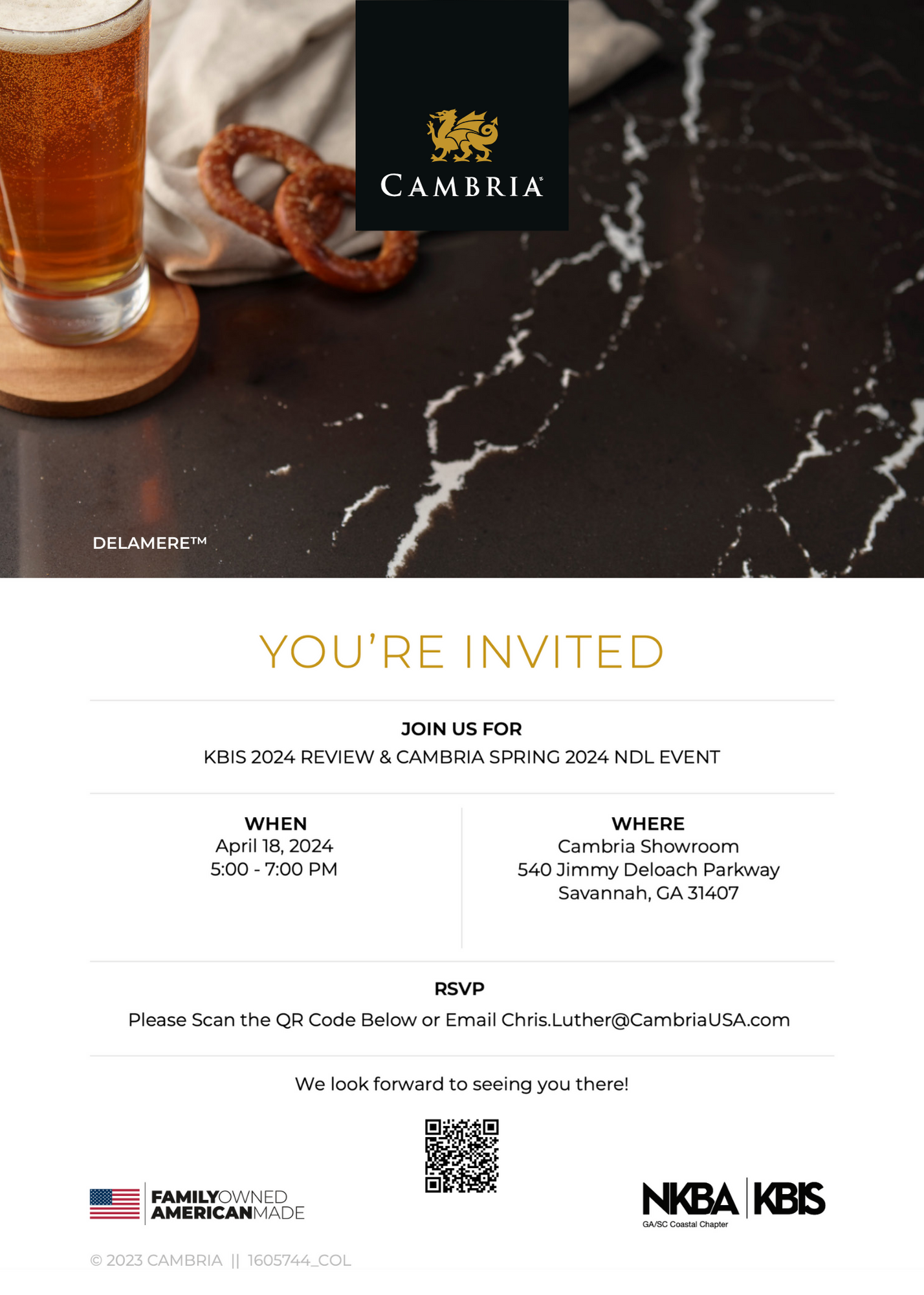 KBIS 2024 Review & Cambria Spring 2024 NDL Event - NKBA