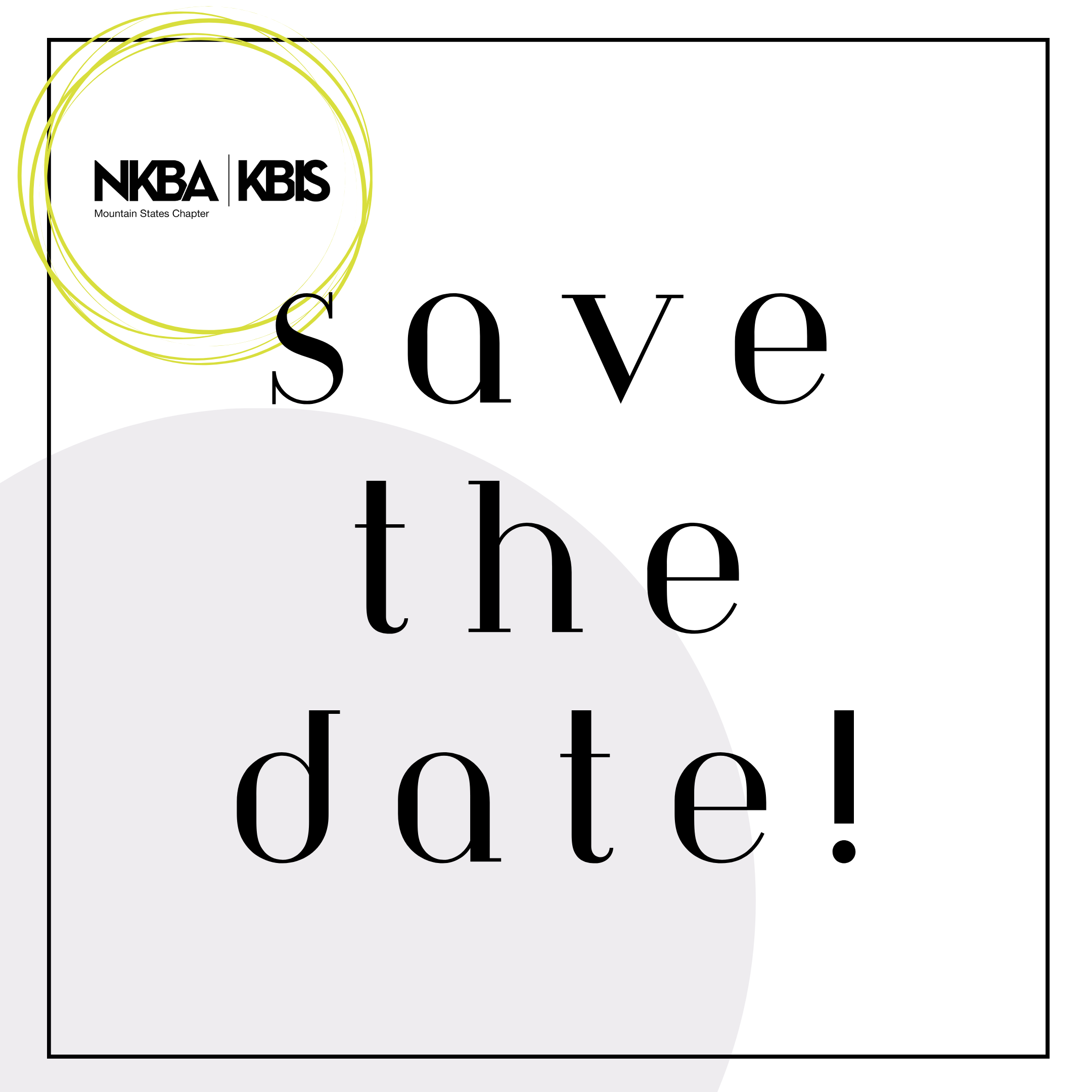 Save the date! - NKBA
