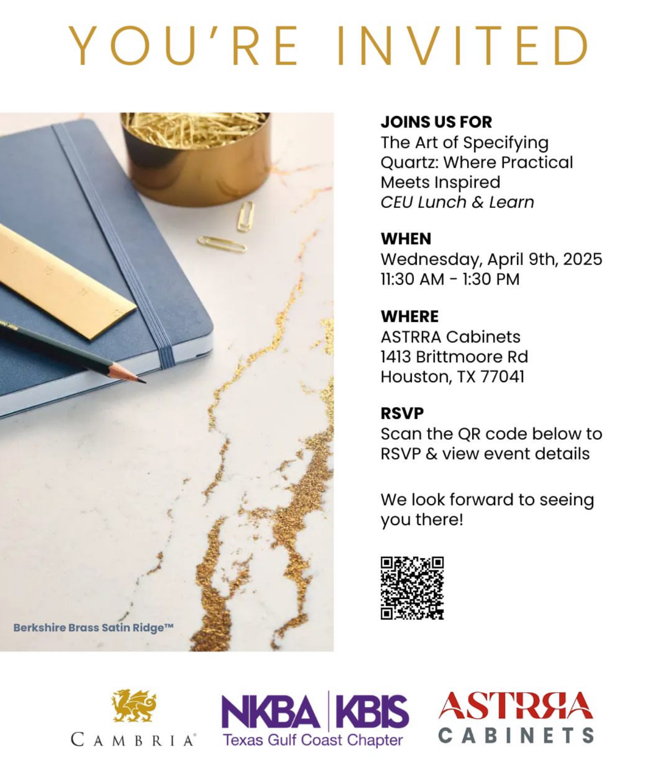 CEU Lunch & Learn - The Art of Specifying Quartz: Where Practical Meets Inspired - NKBA